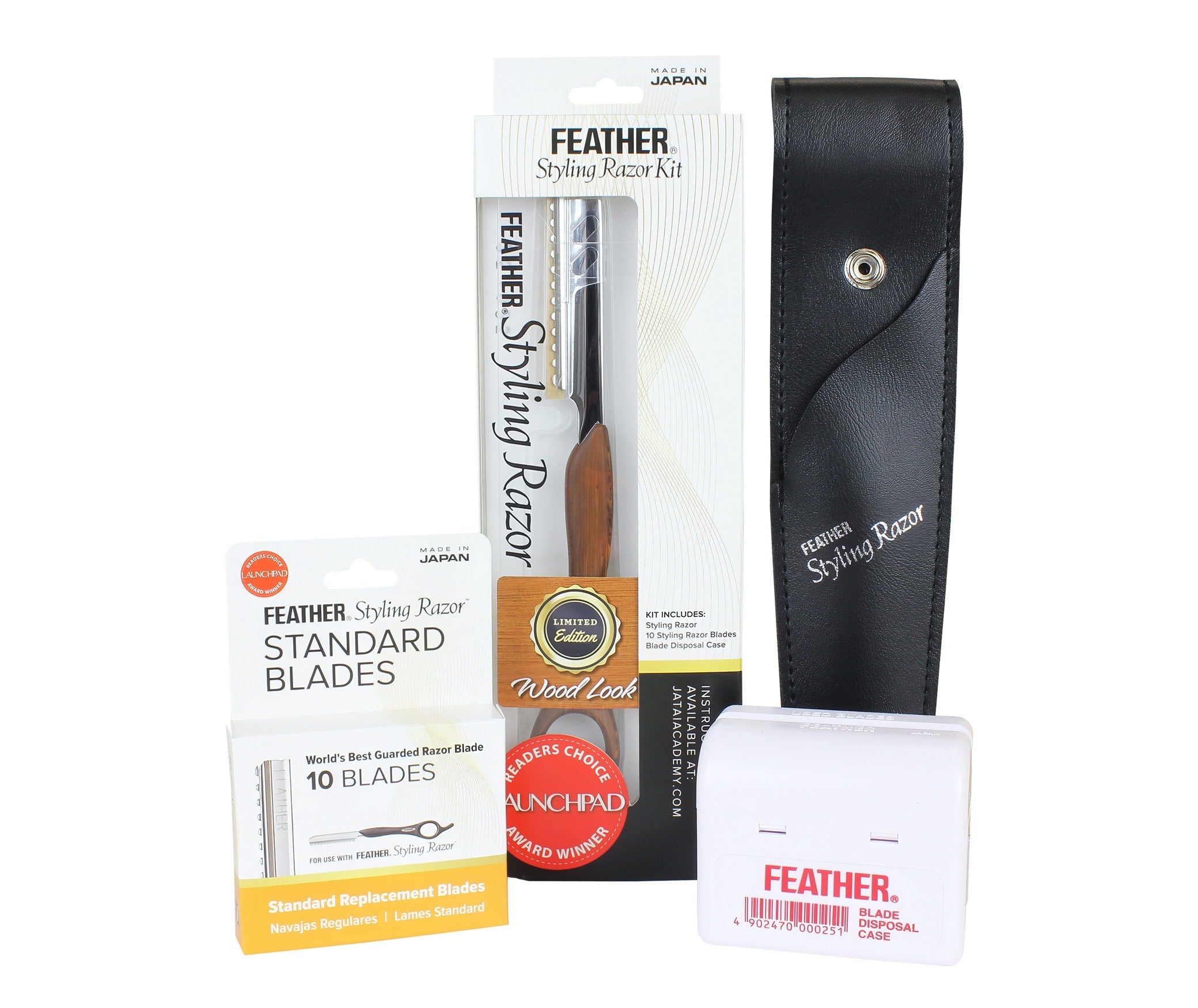 Feather Wood Look Styling Razor Kit – Appleton Barber Supply