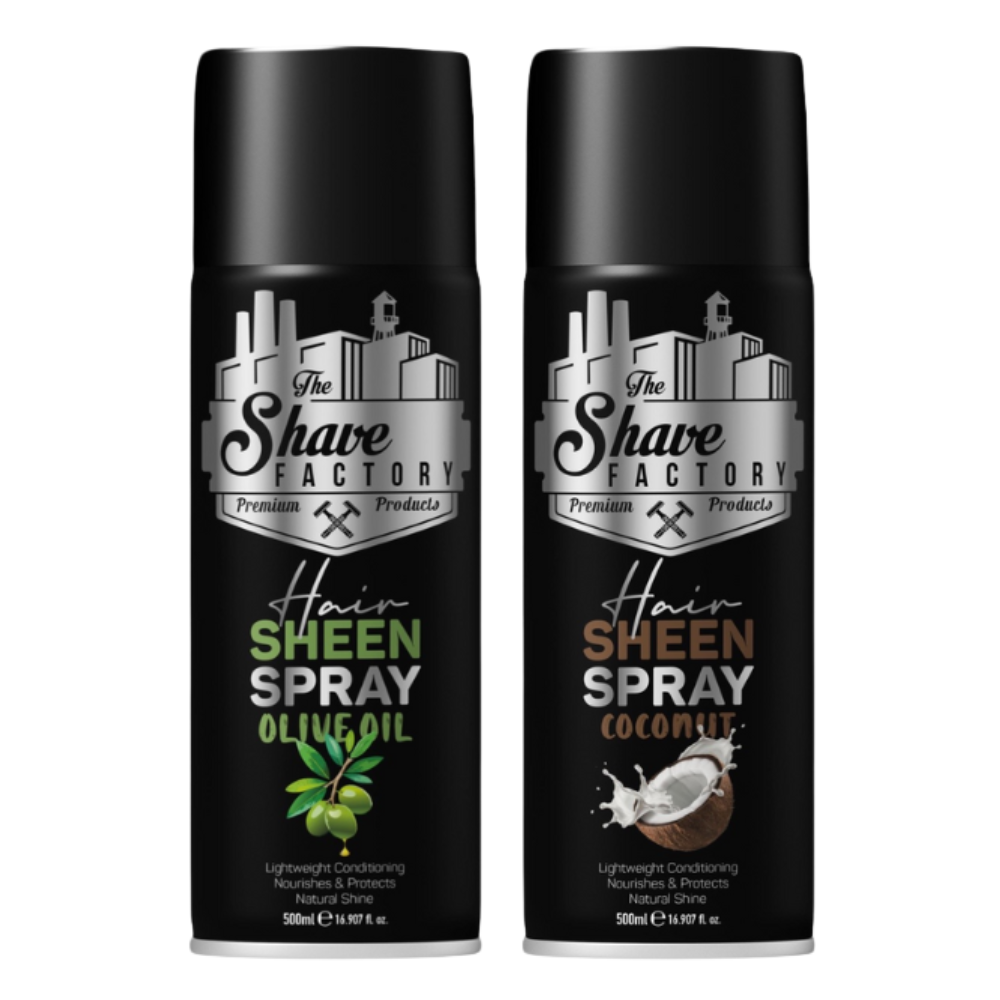 The Shave Factory Hair Sheen Sprays 500 mL – Appleton Barber Supply